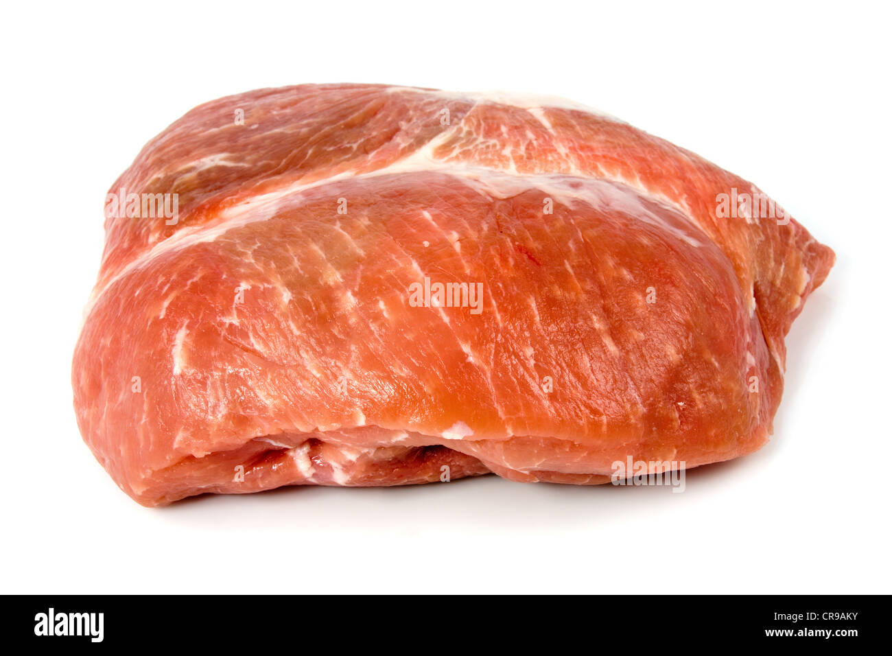 red raw meat isolated on white background Stock Photo - Alamy