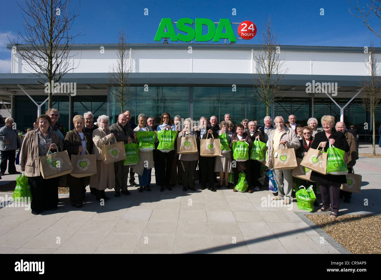 ASDA Store Opening in Bury St Edmunds, Suffolk Stock Photo - Alamy