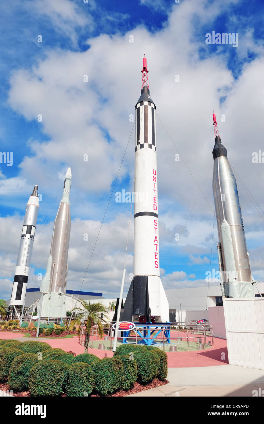 Kennedy Space Center Rocket Garden Stock Photo - Alamy