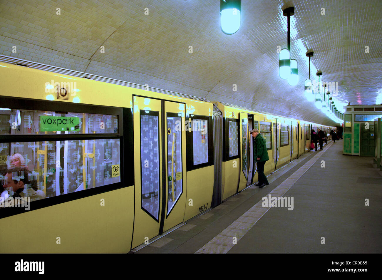 Berlin, Germany. U-Bahn (underground railway). Markisches Museum ...