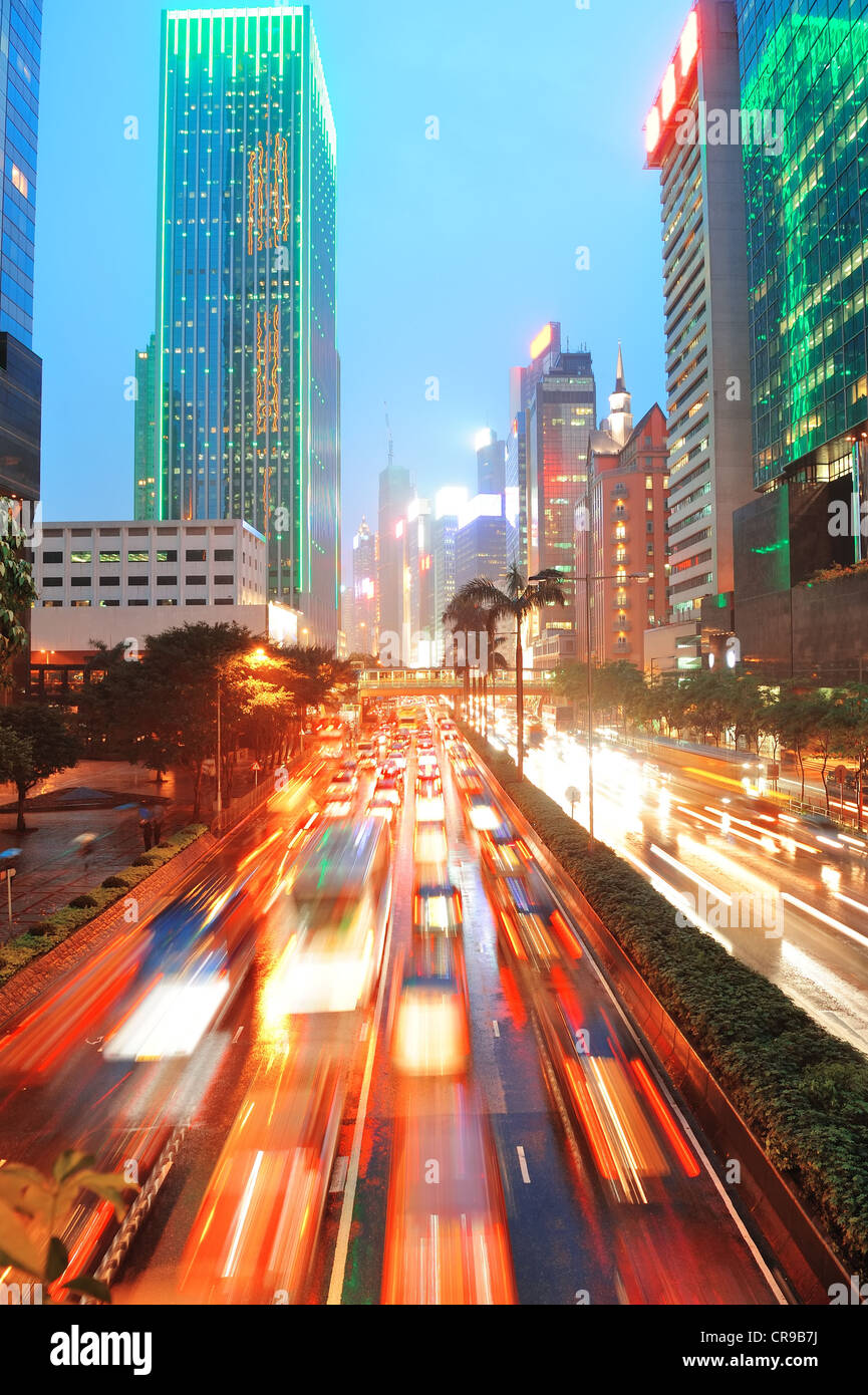 Beautiful crowded street traffic transportation hi-res stock ...