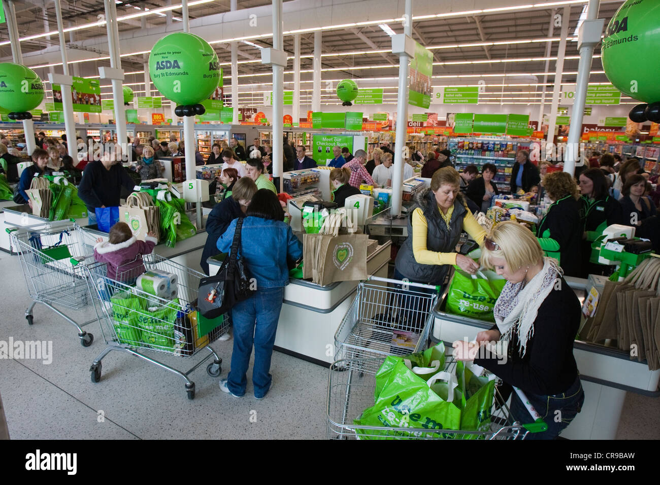 ASDA Store Opening in Bury St Edmunds, Suffolk Stock Photo - Alamy