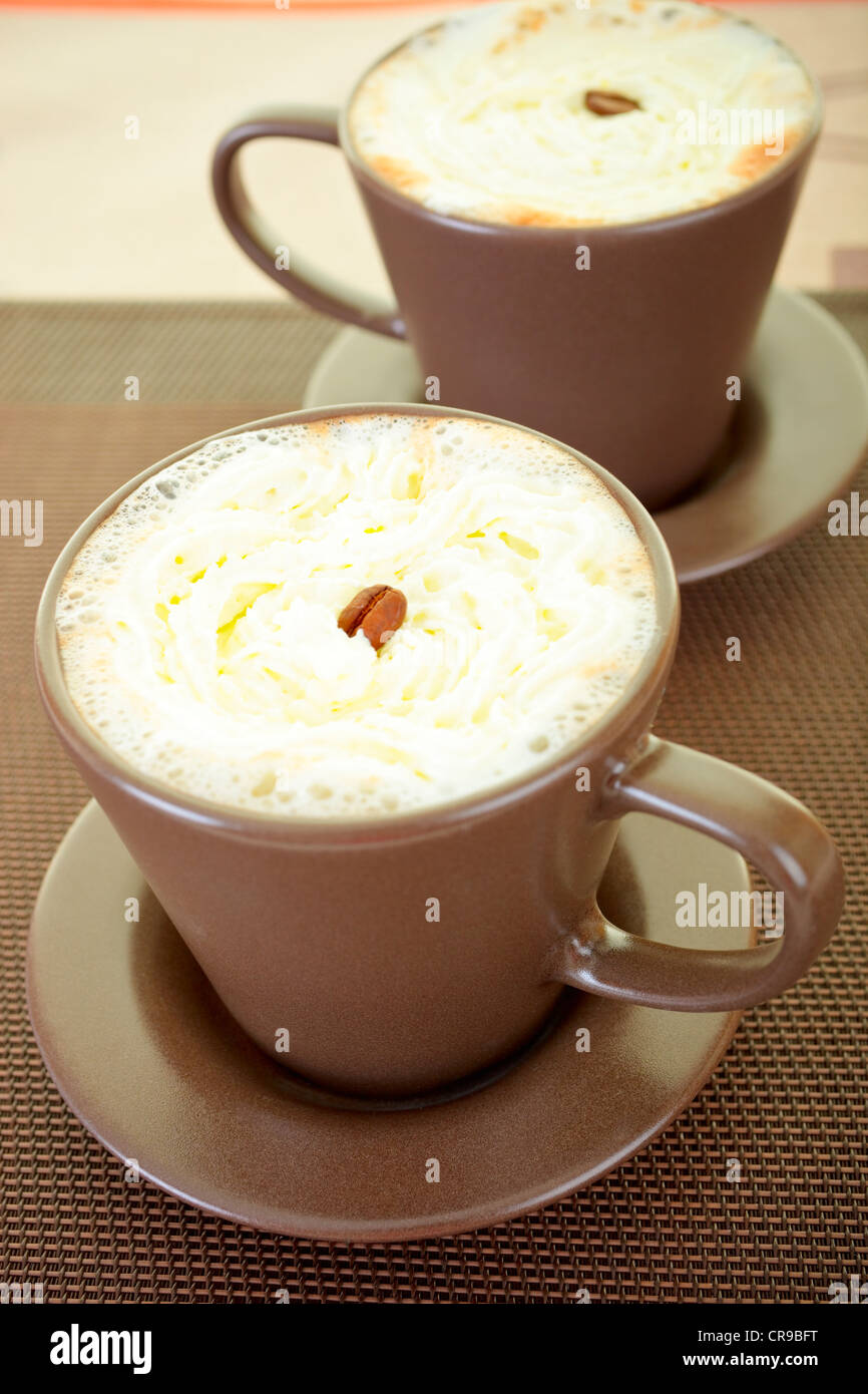 Coffee with cream Stock Photo - Alamy