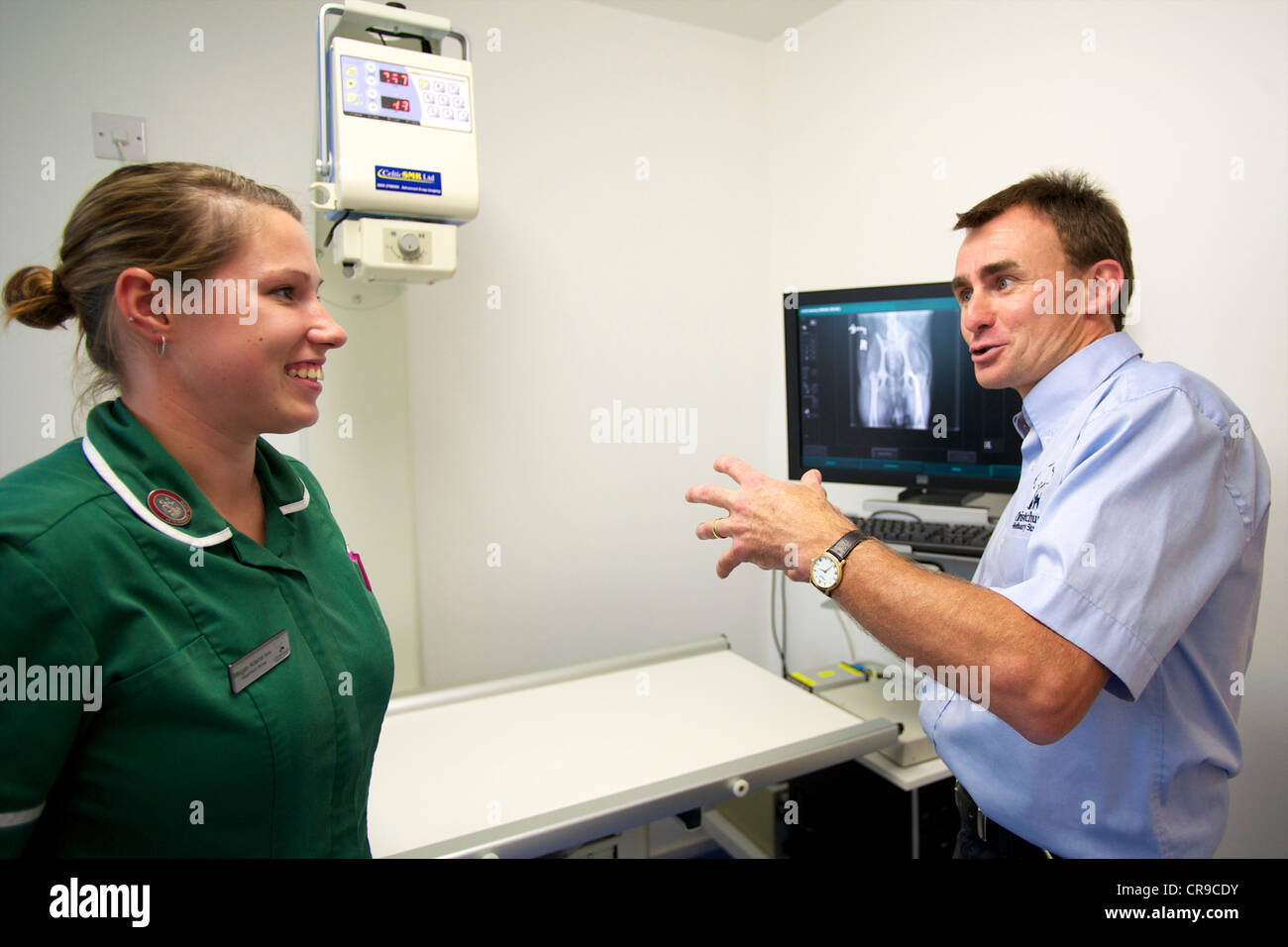 Dr Shane Morrison of Christchurch Veterinary Clinic which is using Agfa ...