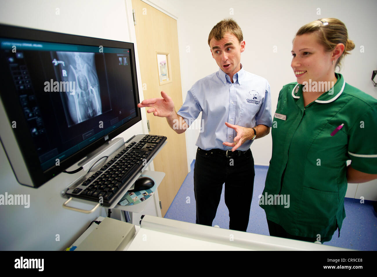 Dr Shane Morrison of Christchurch Veterinary Clinic which is using Agfa ...