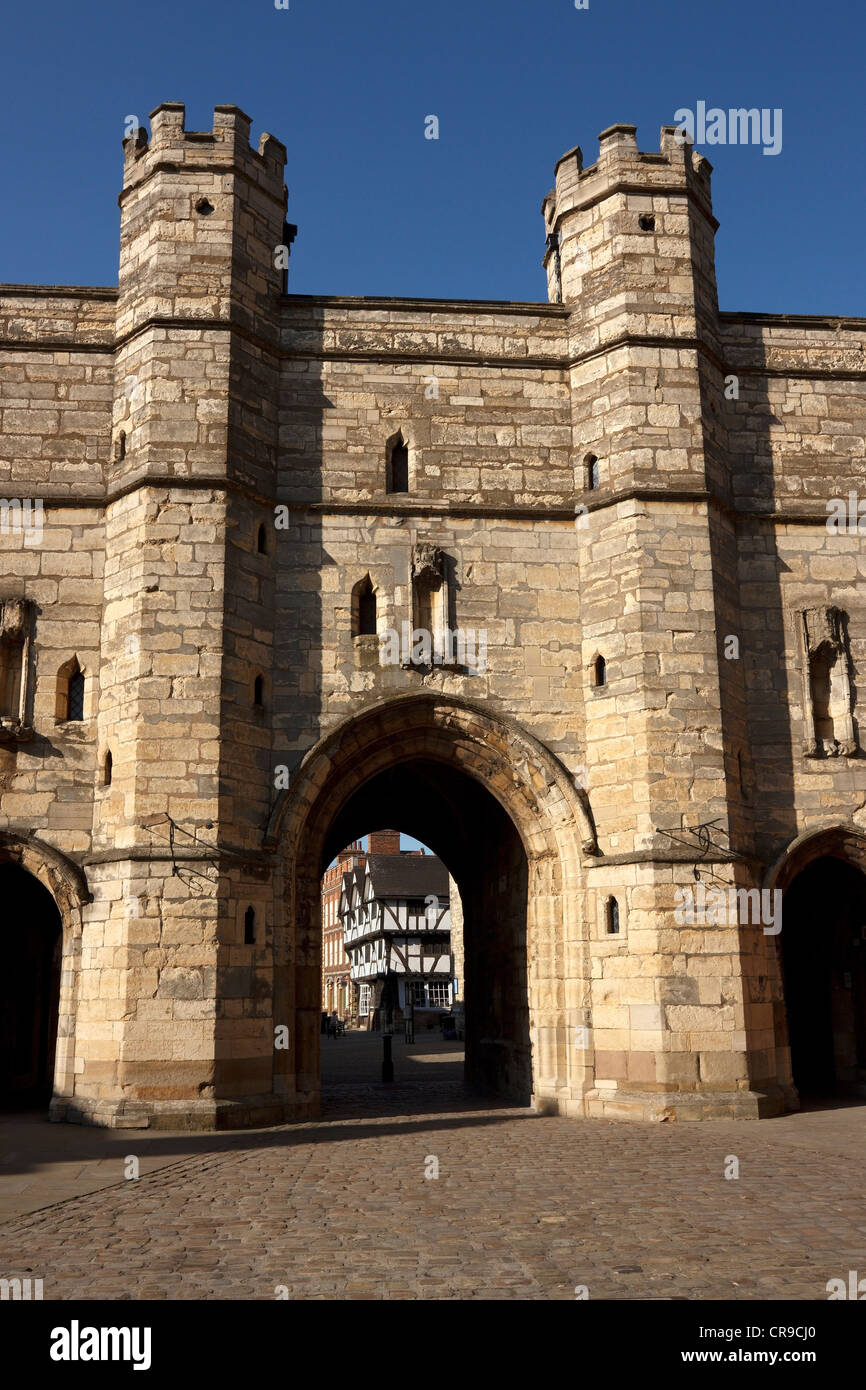 Lincoln exchequer gate arch hi-res stock photography and images - Alamy