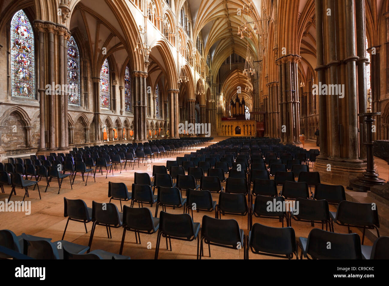 Lincoln cathedral interior hi-res stock photography and images - Alamy