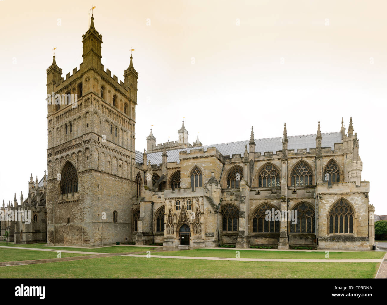 Cathedral of St. Peter in Exeter in Devon Stock Photo - Alamy