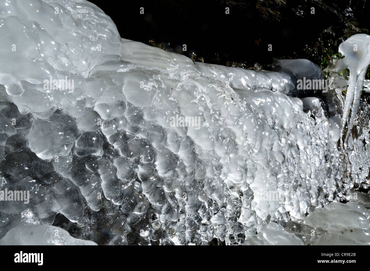 icicles in winter in Italy Stock Photo - Alamy