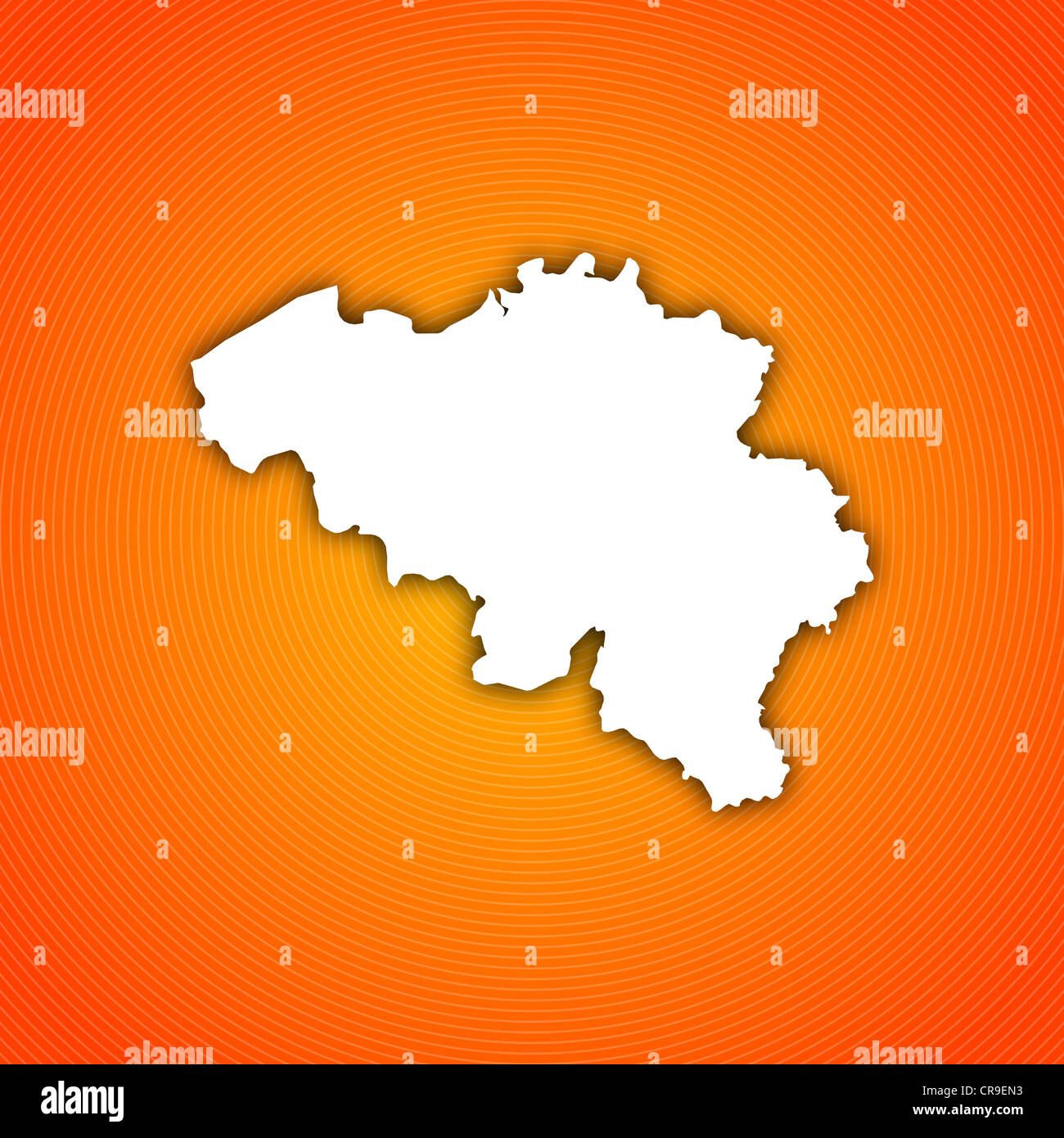 Political map of Belgium with the several states Stock Photo - Alamy