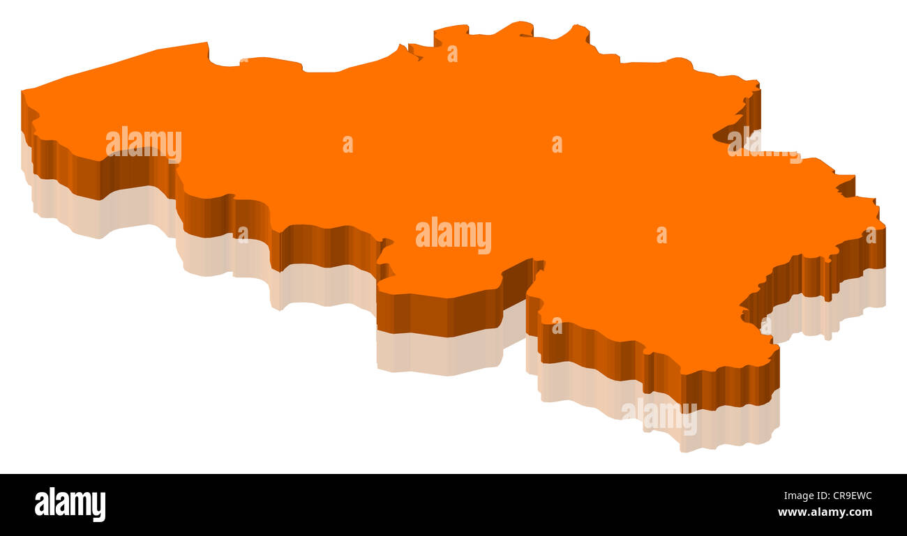 Political map of Belgium with the several states Stock Photo - Alamy