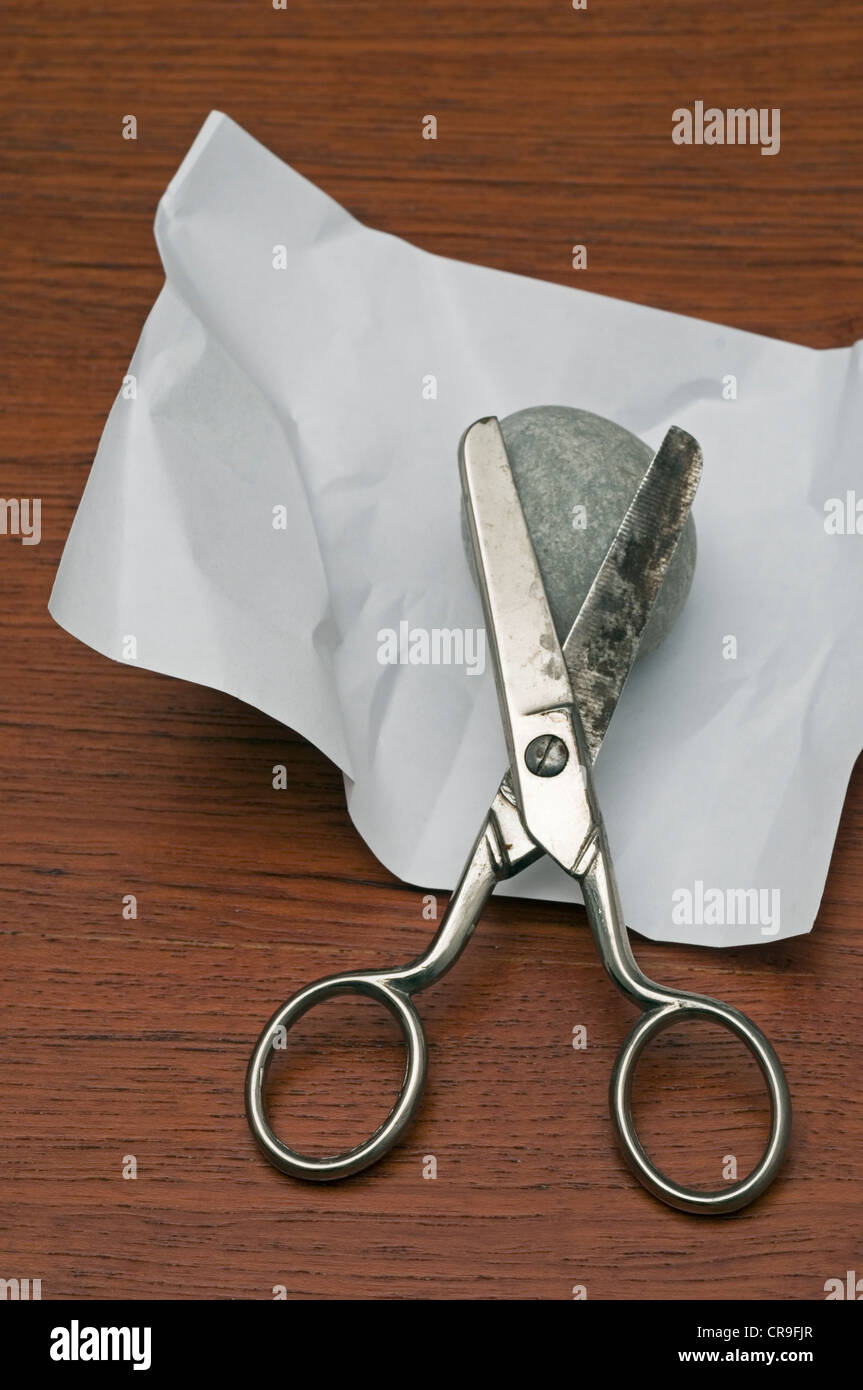 Paper, Scissors, Rock Stock Photo - Alamy