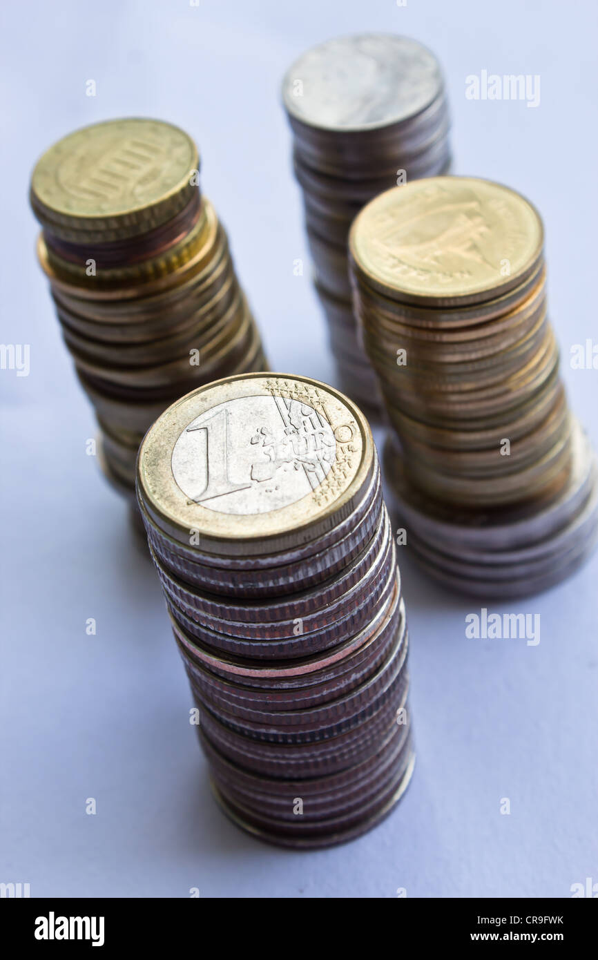 Stack of Coin Stock Photo - Alamy