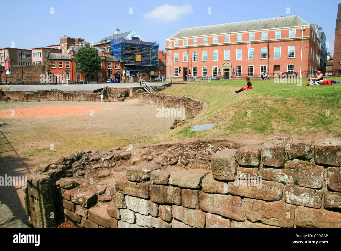Roman Amphitheatre Chester Cheshire England UK Stock Photo - Alamy