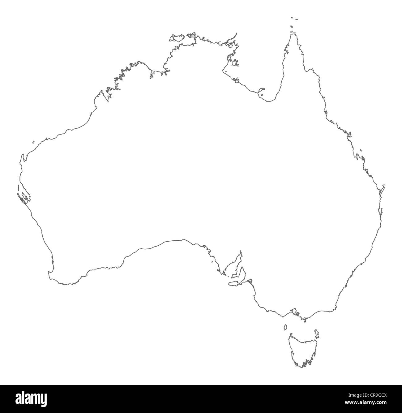 blank map of australia pdf