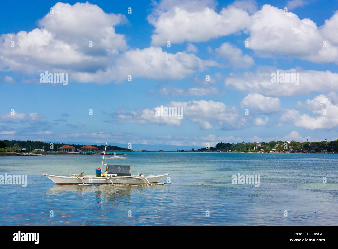 Boat in the ocean, Bohol Island, Philippines Stock Photo - Alamy