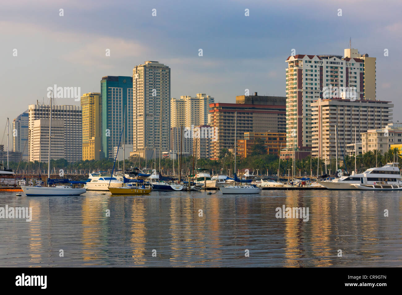 High rises along the waterfront, Manila Bay, Manila, Philippines Stock ...