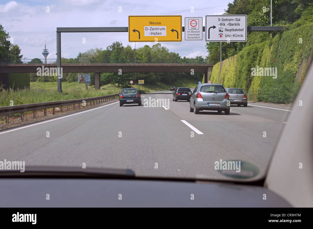 German autobahn Dusseldorf Stock Photo - Alamy