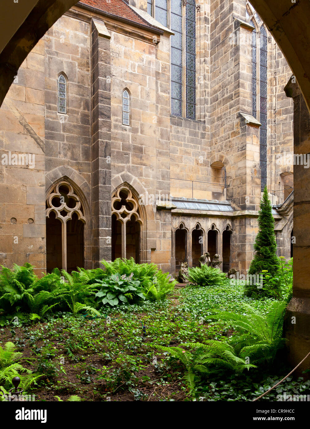 Cloister of the Meissen cathedral - Meissen, Saxonia, Germany, Europe ...