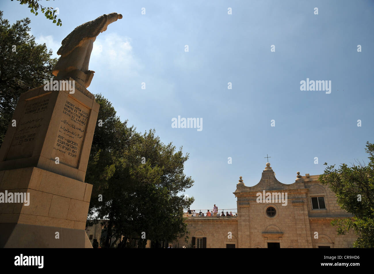 The Carmelite Monastery Of The Muchraka On Mount Carmel, Israel Stock ...