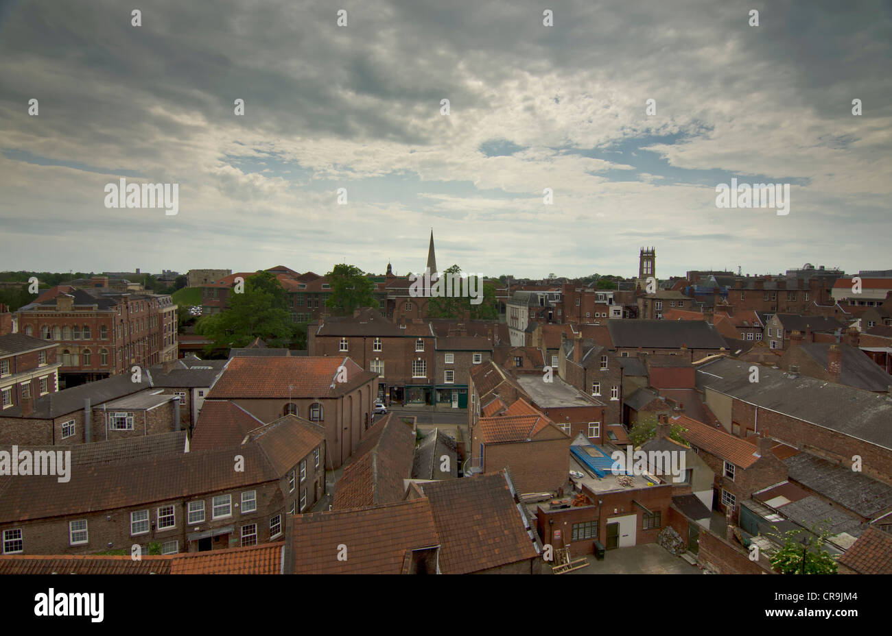 Roof top view over York Stock Photo - Alamy