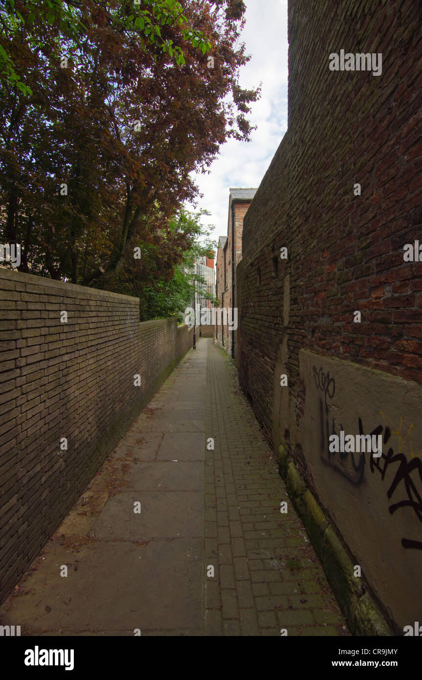 A Back Alley in York Stock Photo - Alamy