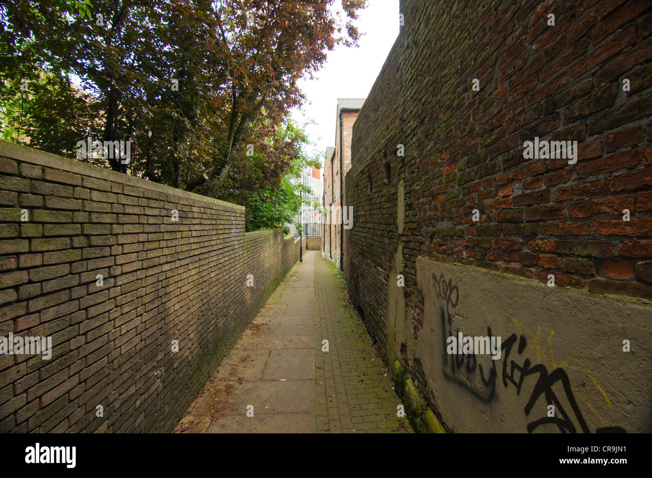 A Back Alley in York Stock Photo - Alamy