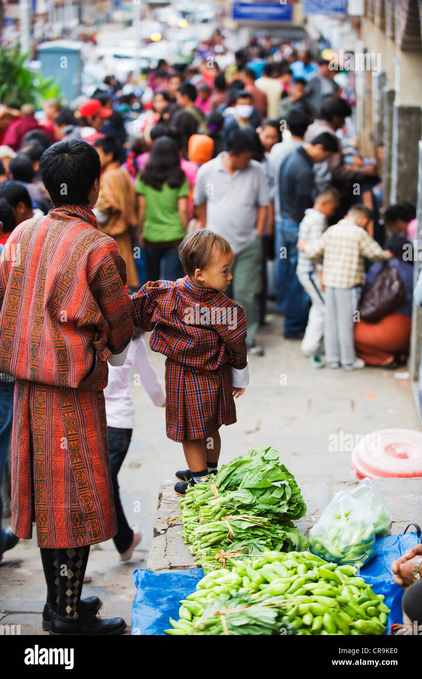 street scene, Thimphu (capital city), Bhutan, Asia Stock Photo - Alamy