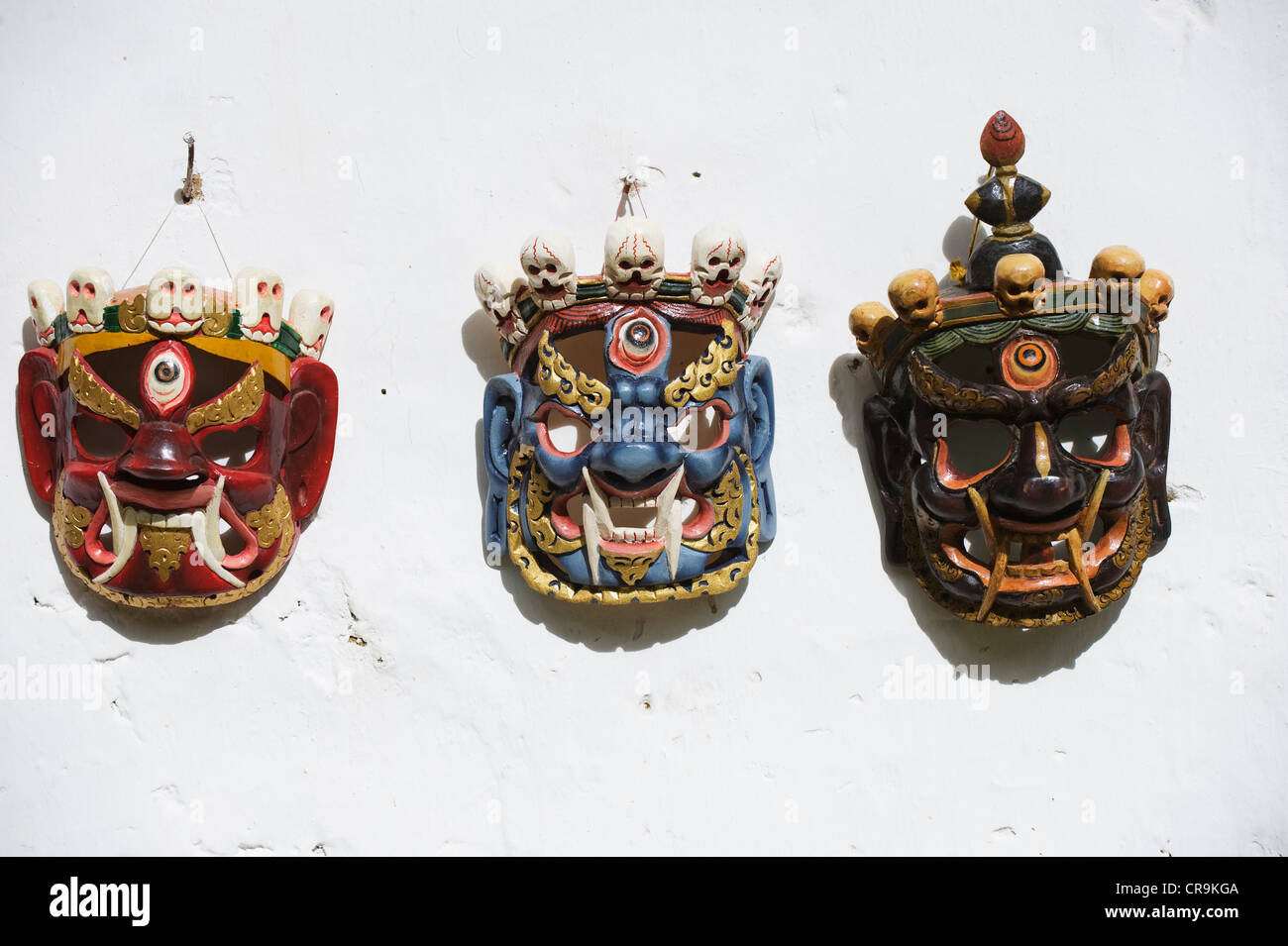 masks, Thimphu (capital city), Bhutan, Asia Stock Photo - Alamy