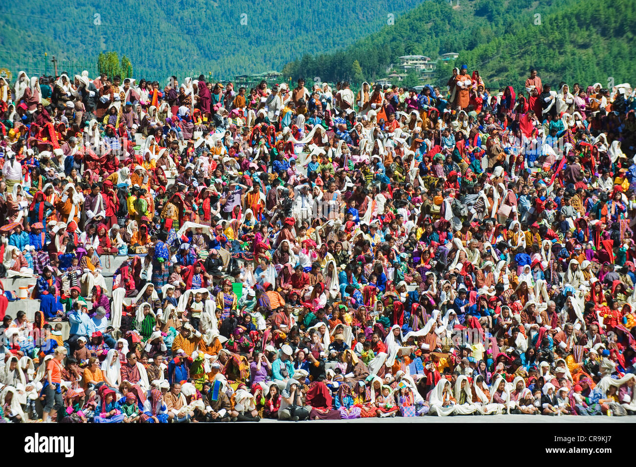 Autumn Tsechu festival at Trashi Chhoe Dzong, Thimpu, Bhutan, Asia ...