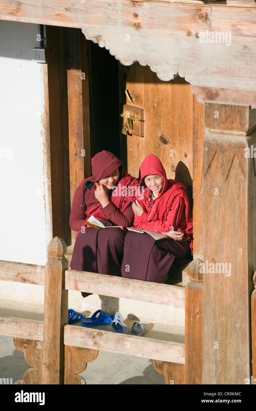 Nunnery, Jakar, Bumthang, Chokor Valley, Bhutan, Asia Stock Photo - Alamy