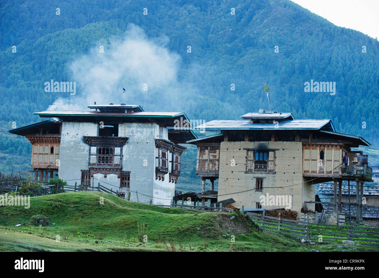 Phobjikha valley, Bhutan, Asia Stock Photo - Alamy