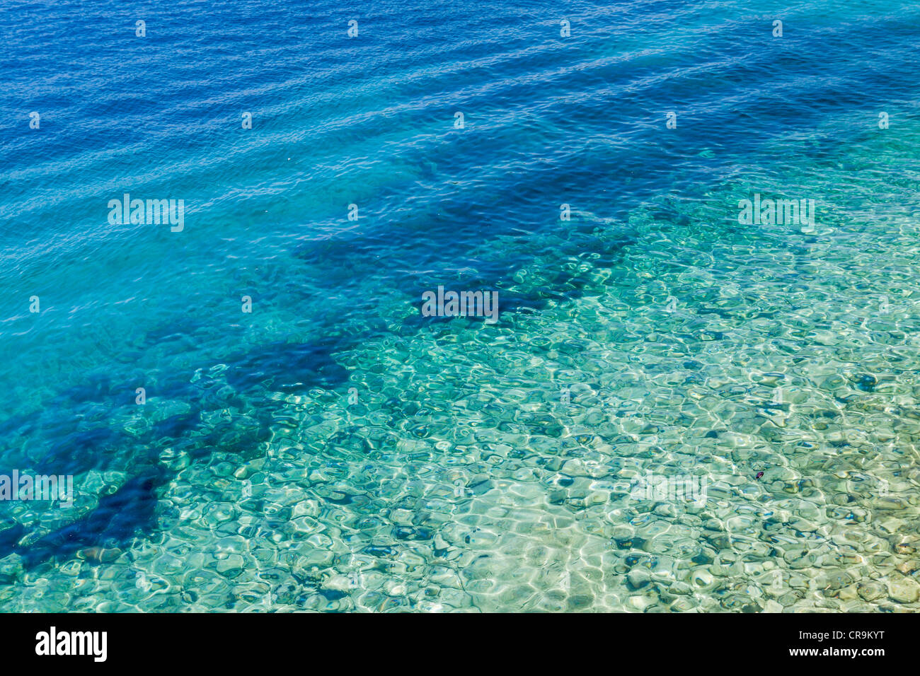 Adriatic sea waves background Stock Photo - Alamy