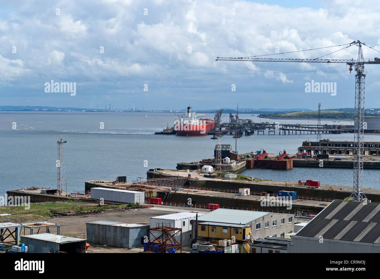 Views from St Marys tower Birkenhead of The Liverpool waterfront and ...