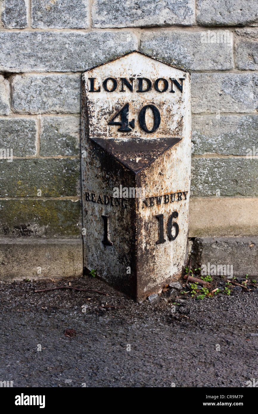 Stone milestone marker hi-res stock photography and images - Alamy