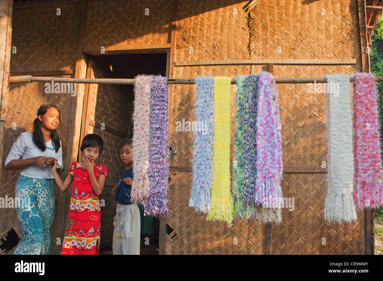 myanmar traditional house Stock Photo - Alamy