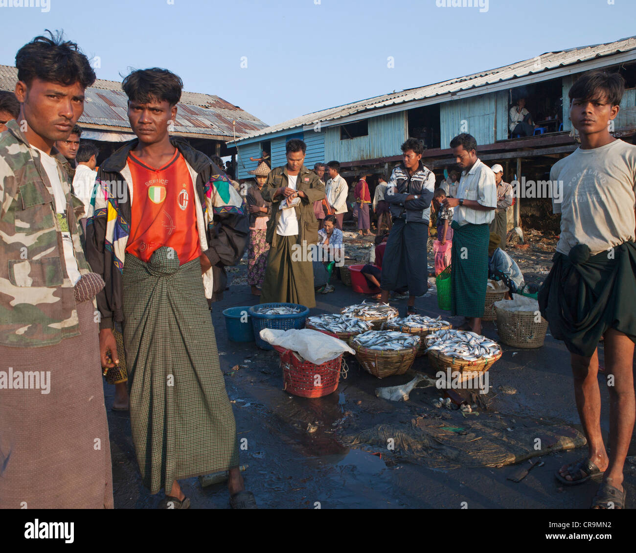 Sittwe market myanmar Stock Photo - Alamy