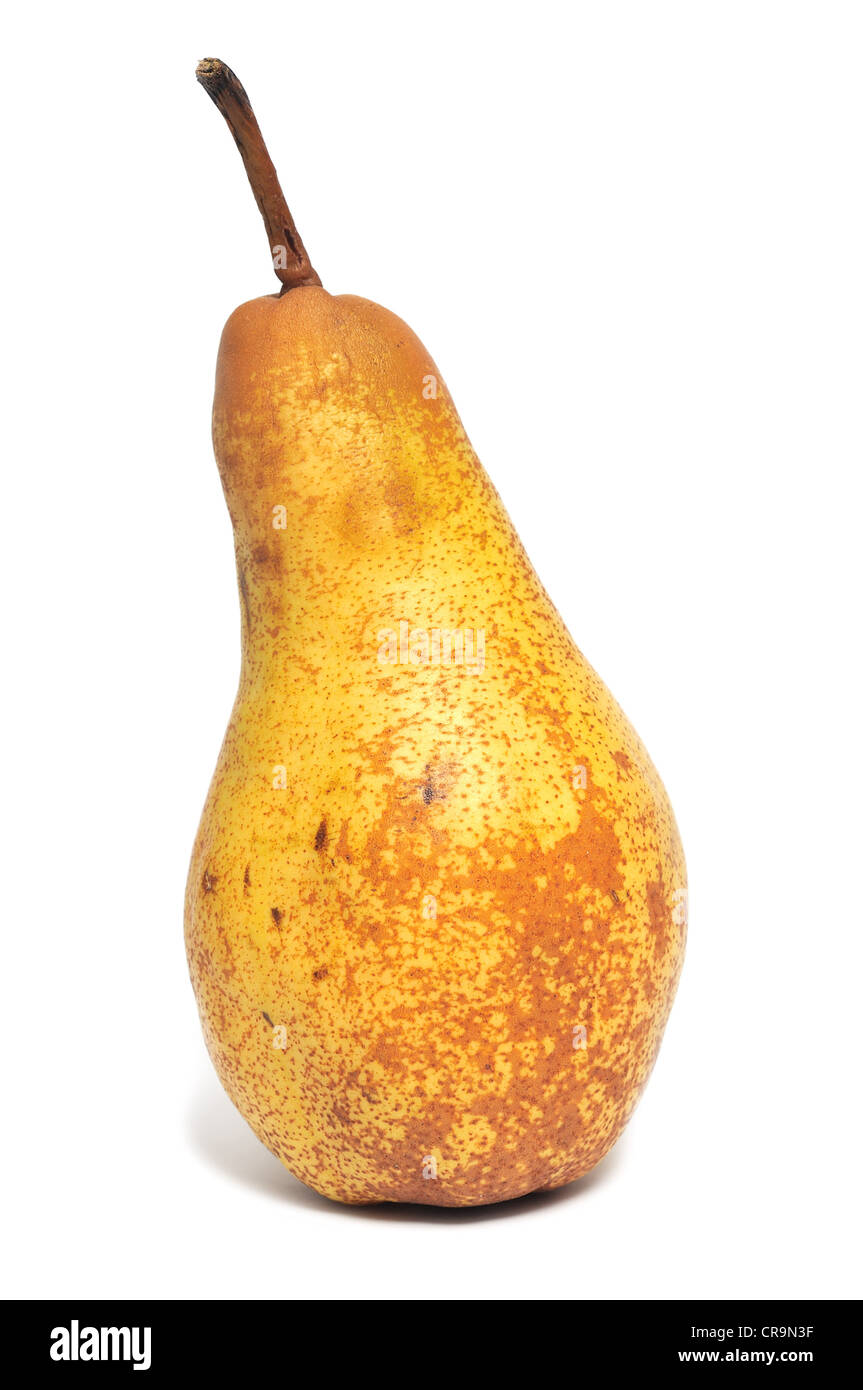 Ripe pear fruit isolated on white background Stock Photo - Alamy