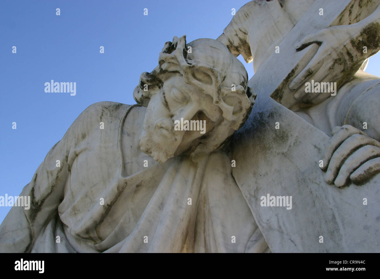 3rd Station of the Cross, Jesus falls the first time Stock Photo - Alamy