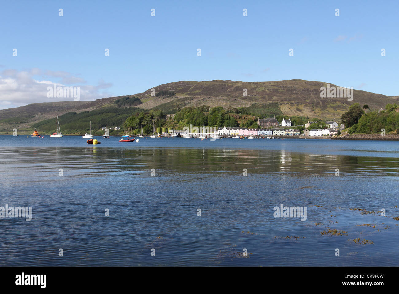 Portree waterfront Isle of Skye Scotland June 2012 Stock Photo - Alamy