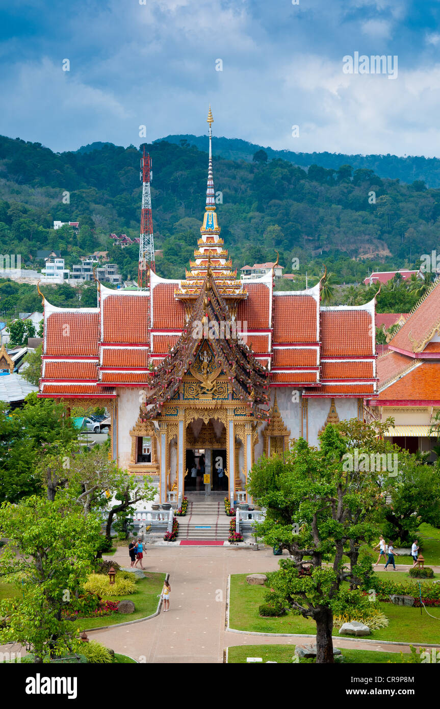 Wat Chalong most important buddhist temple in Phuket, Thailand Stock ...