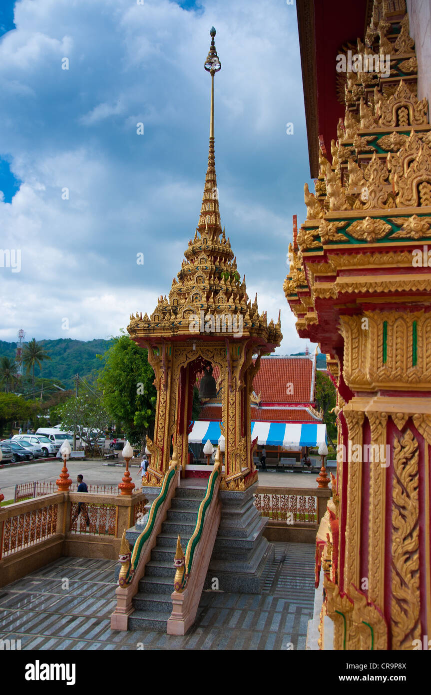 Wat Chalong most important buddhist temple in Phuket, Thailand Stock ...