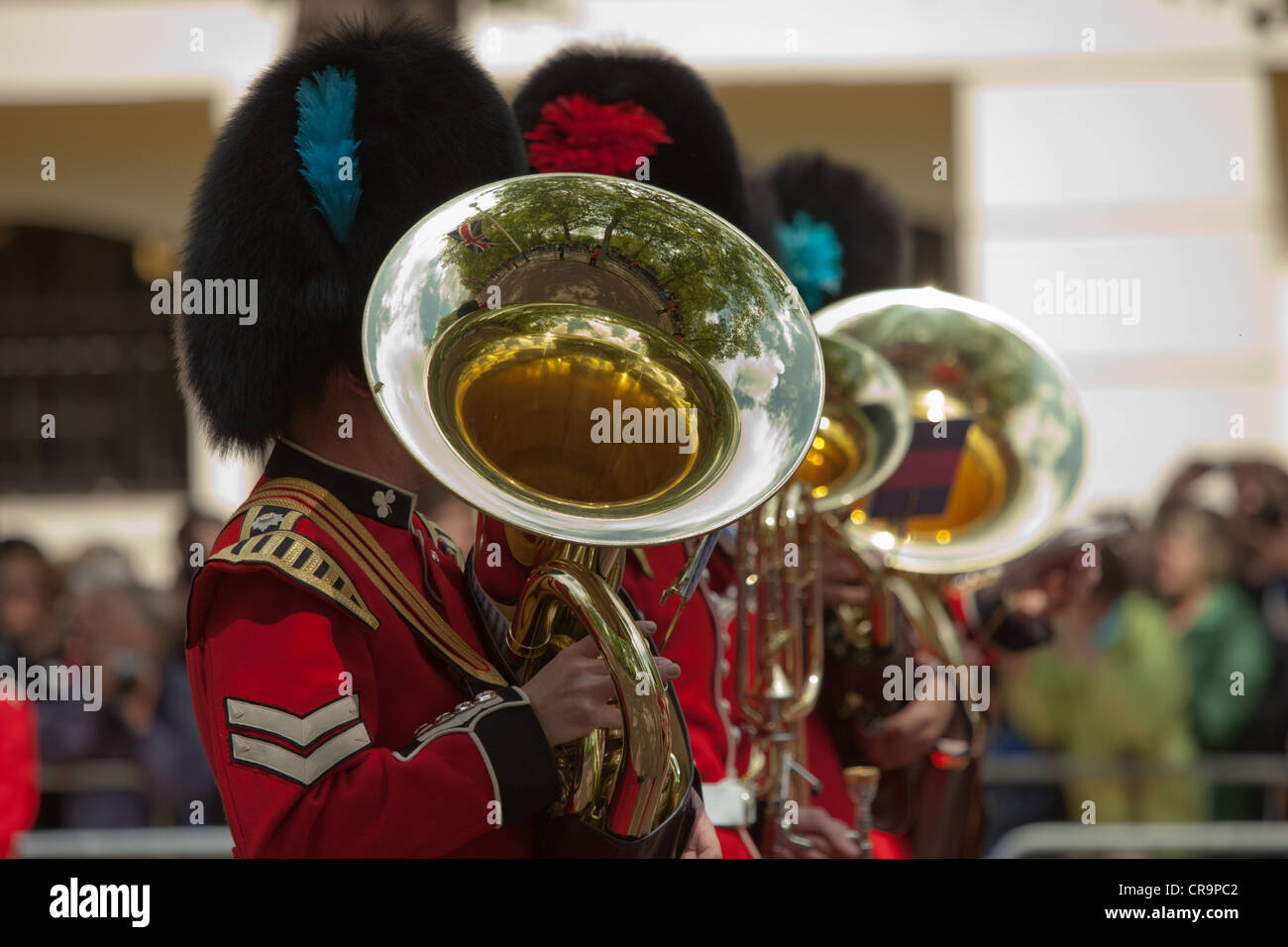 Brass band of the Coldstream Guards Trooping of the Color Diamond Jubilee Year of Queen ...