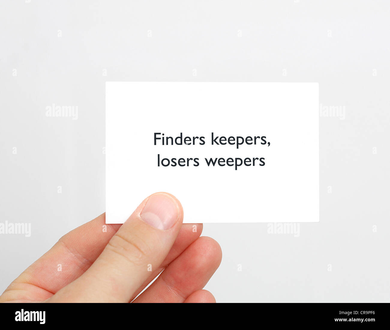 Finders keepers hi-res stock photography and images - Alamy