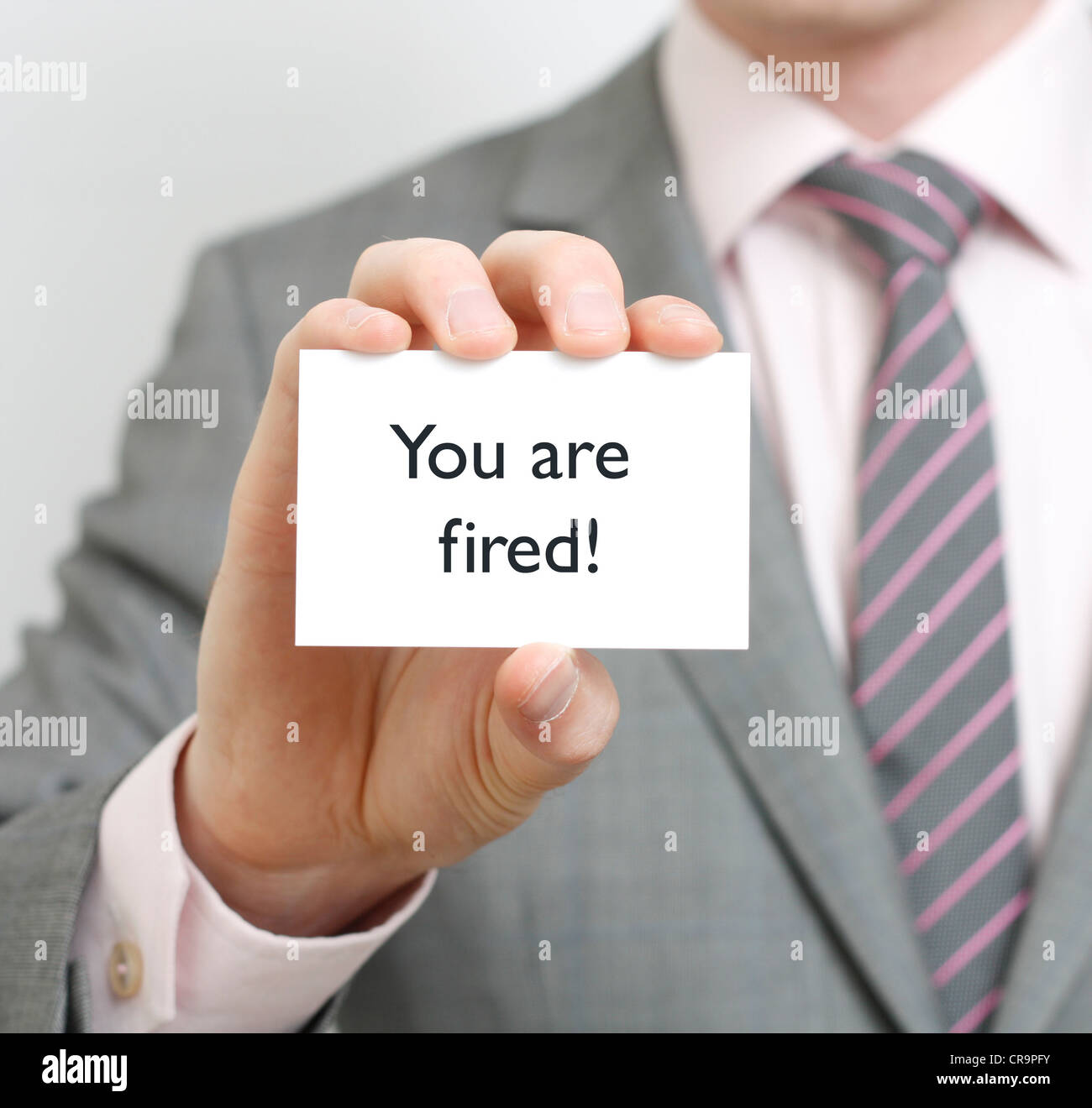 You are fired Stock Photo - Alamy