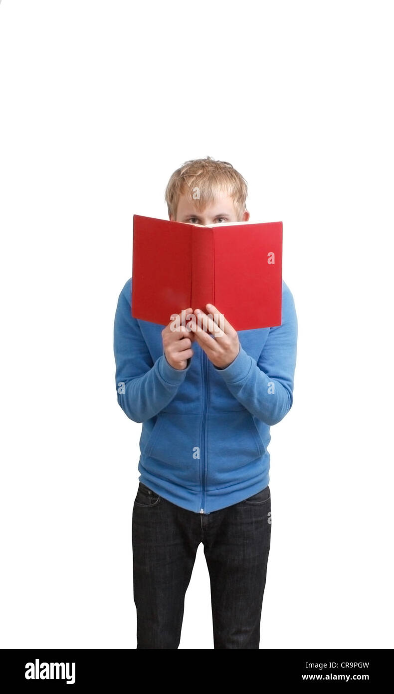 Student reading book Stock Photo - Alamy