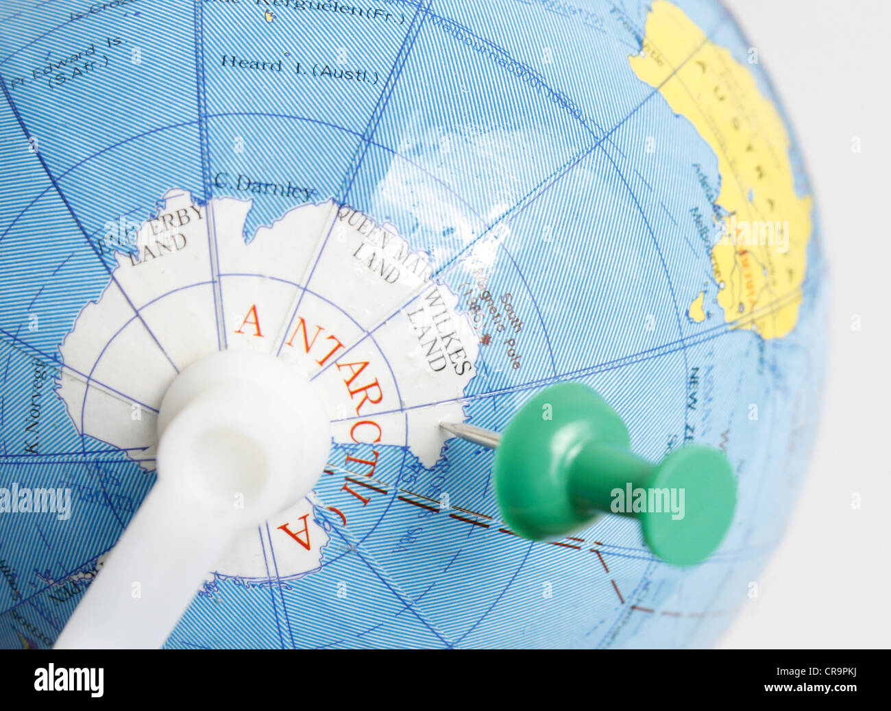 Antarctica globe hi-res stock photography and images - Alamy