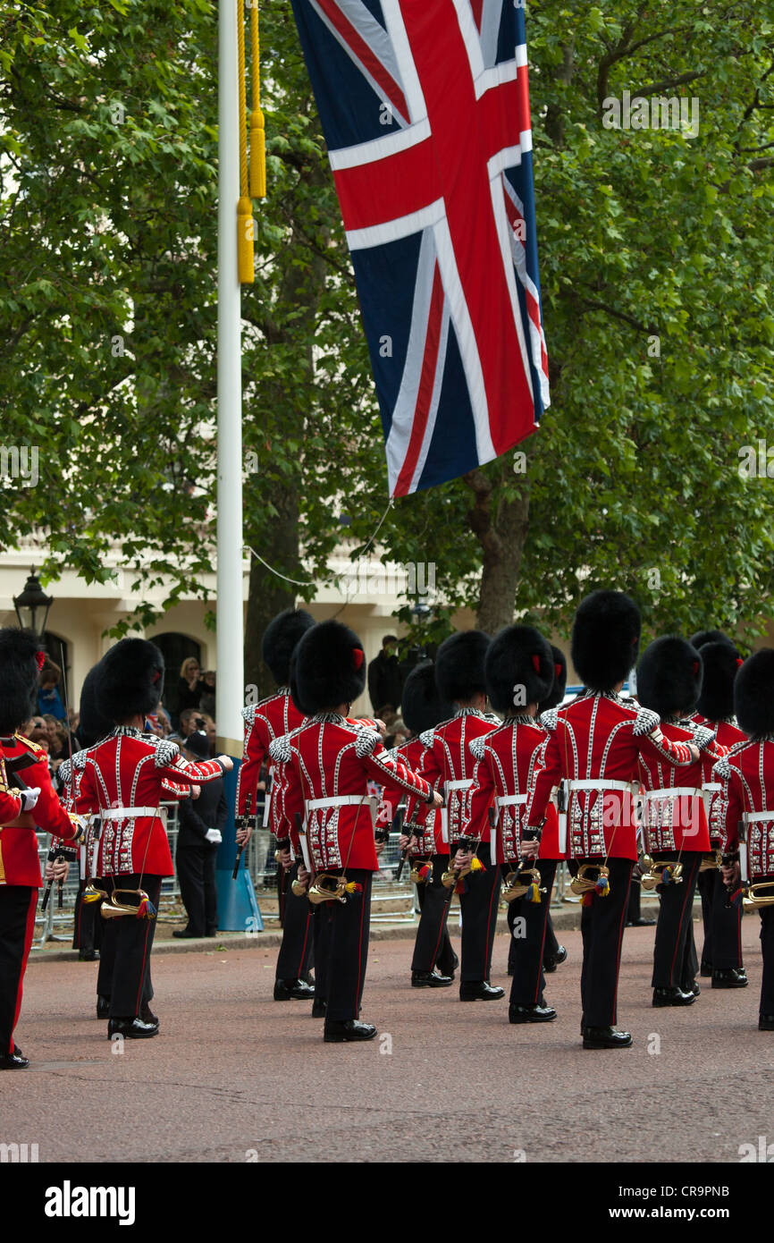 Band of the Irish Guards during the Trooping of The Color in the ...