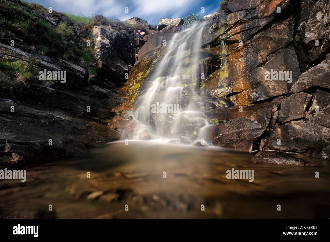 Waterfall at Ben Hope, Sutherland, Scotland Stock Photo - Alamy