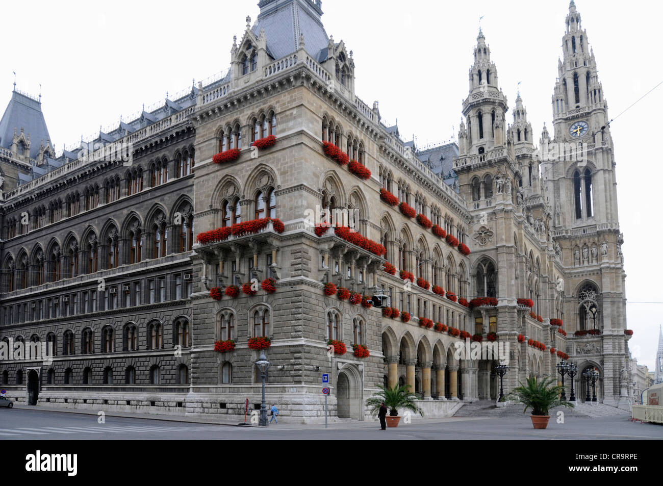 Vienna Rathaus,( Vienna City Hall) in Ringstabe, Vienna, Austria Stock ...